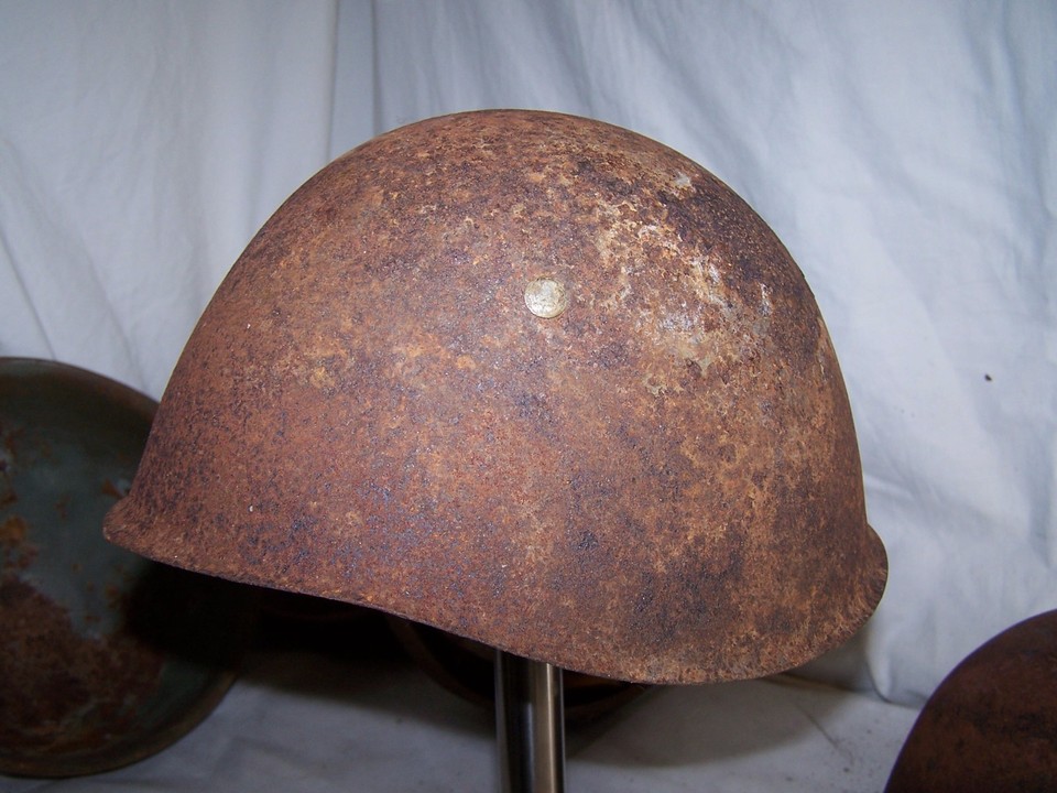 Battlefield Pickups: Italian M33 helmet shells. 3 per lot. Variations ...