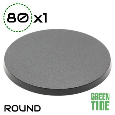 80mm Round Base For Warhammer 40k + AoS Plastic Base | eBay