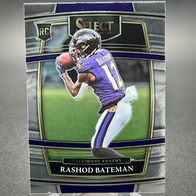 2021 Panini Select Football RC Rashad Bateman Concourse #55 Baltimore ...
