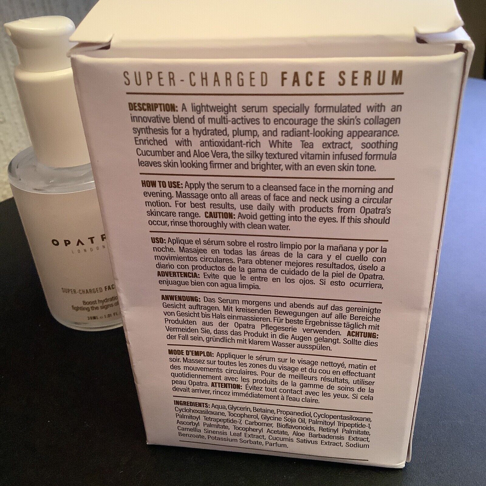 Opatra London Super-Charged Face Serum 30ml - 100% Genuine - Still ...