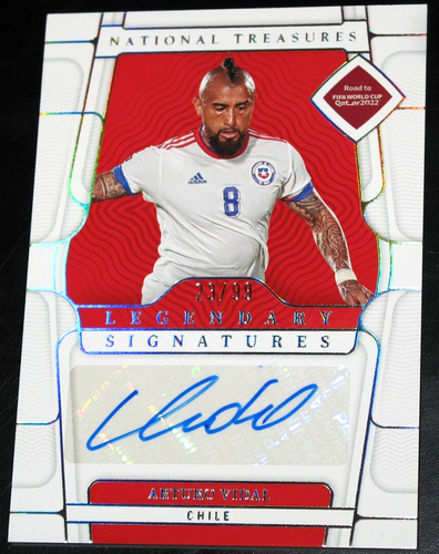 2022 National Treasures Road to FIFA Arturo Vidal Legendary Signatures ...