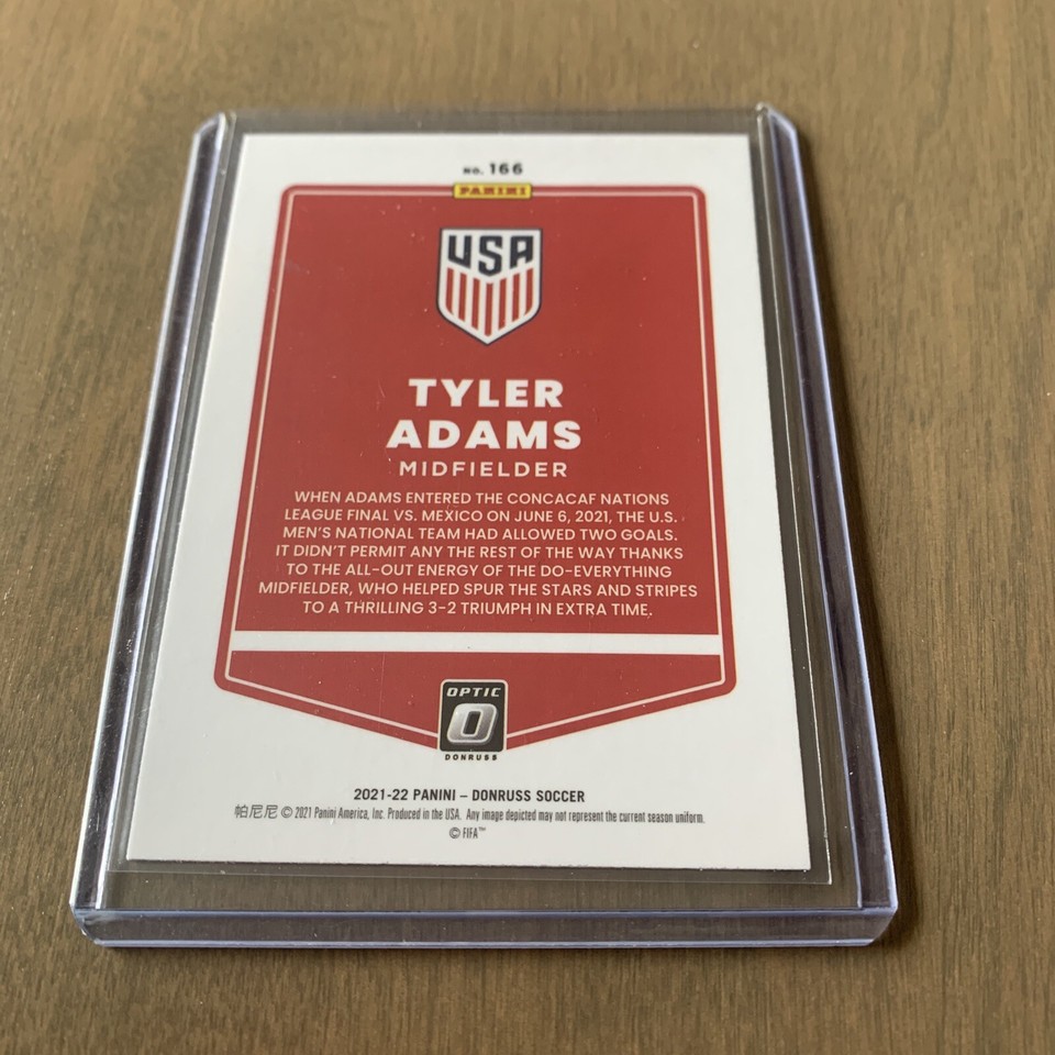 2021-22 Panini Donruss Tyler Adams OPTIC Soccer Fifa Road to Qatar #166 ...