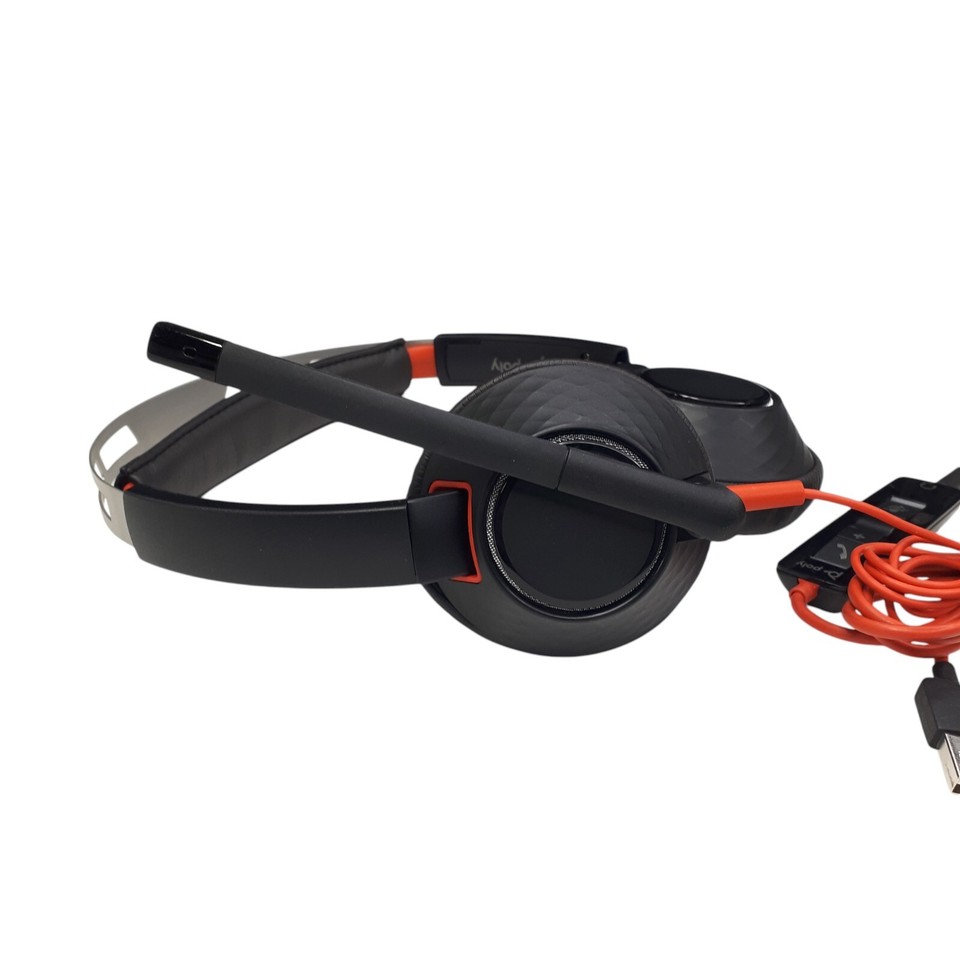 Poly C5220T Dual Headset W/Detachable C5220 USB-A Adapter Lot of 5 ...