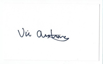 Vic Armstrong Signed 5x3 Autographed Index Card IDC American Werewolf ...