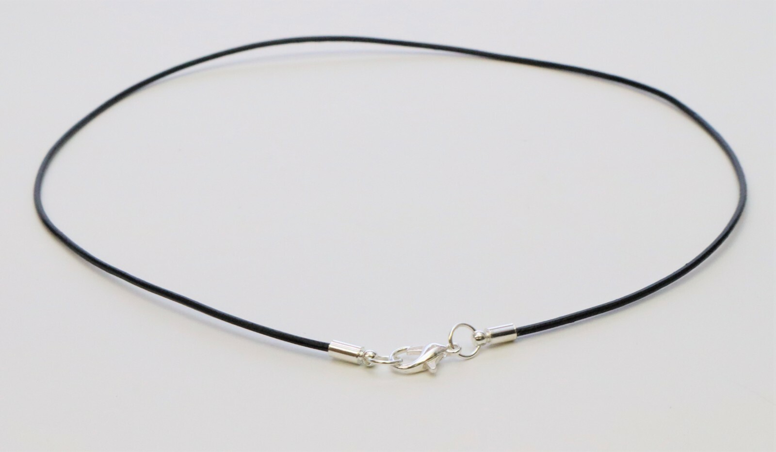 Leather Cord 1.5mm Surfer Choker Necklace with Silver Lobster clasp ...