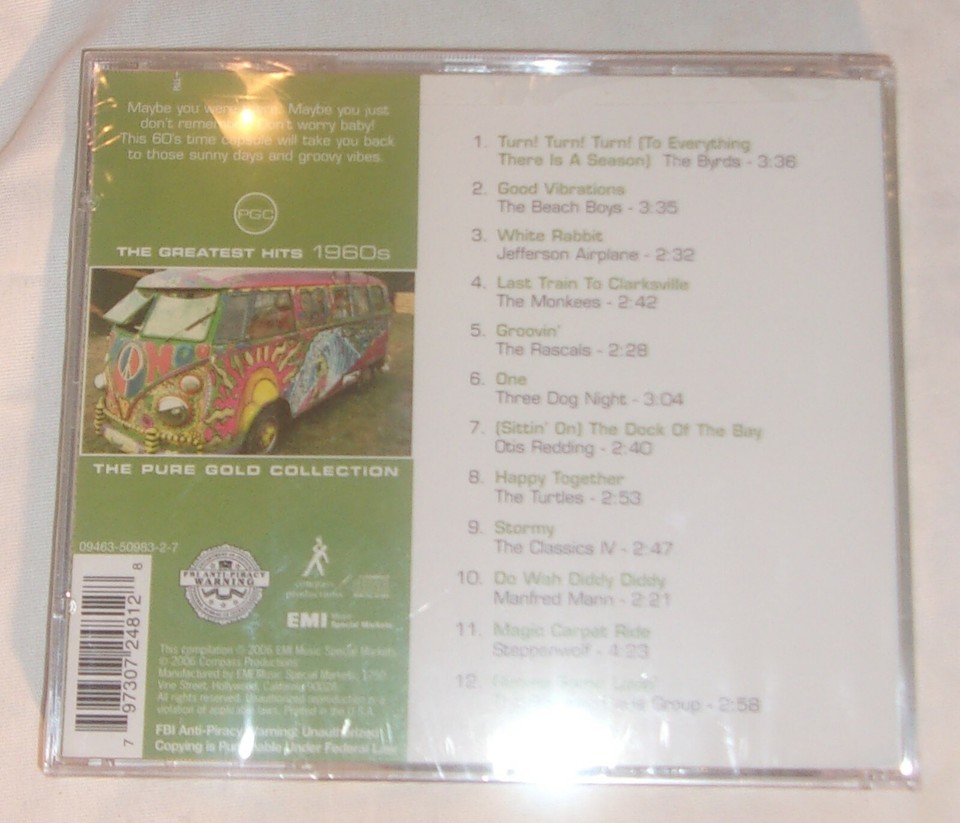THE GREATEST HITS 1960s CD THE PURE GOLD COLLECTION NEW SEALED | eBay