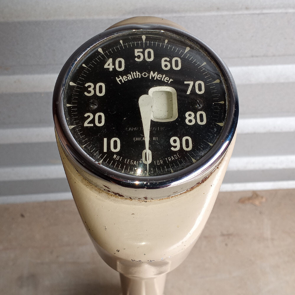 Vintage 1950s Health-O-Meter 300lb Pro/Home Upright Standing Weight ...
