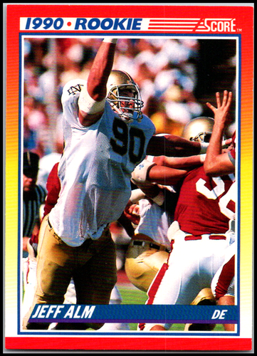 1990 Score ROOKIE RC #298 Jeff Alm FREE SHIPPING! | eBay