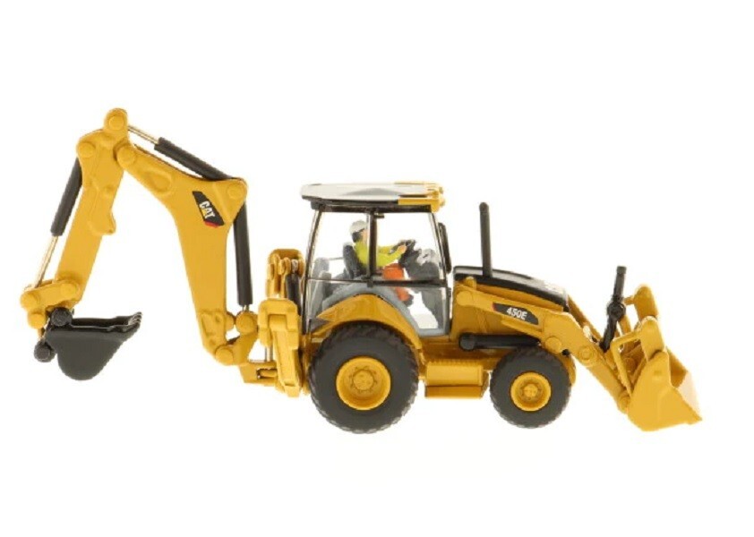 Diecast Masters 1/87 HO Scale CAT 450E Backhoe Loader with Collector's ...