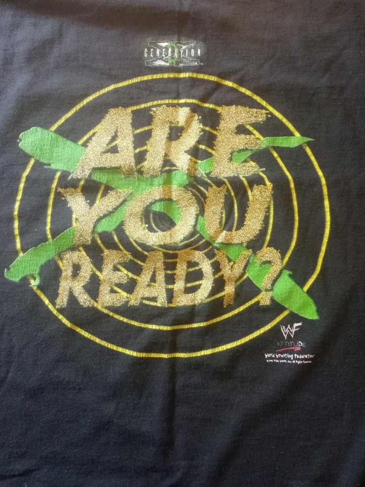Vintage 1998 D-Generation X DX Are You Ready WWE WWF t-shirt XXL | eBay