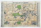 PICTURE MAP OF LONDON. "Geographica" circa 1920. Linen backed. | eBay