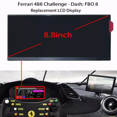 Instrument Cluster LCD Display Ferrari 488 Challenge Dash FBO 8 ...