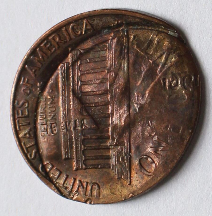 1973 Lincoln Memorial Cent Error Multi-strike Broadstruck Planchet ...