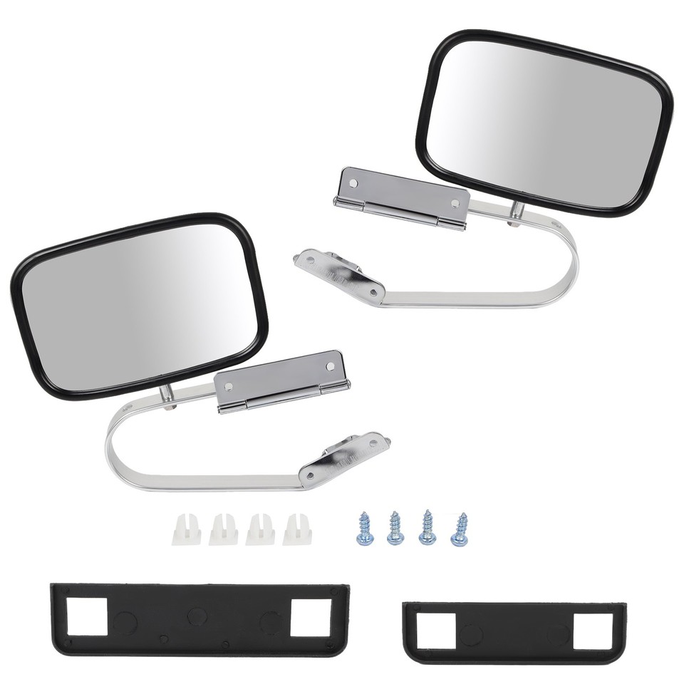 Manual Side View Mirrors Pair For 1980-96 Ford F-150 F250 -F350 XL XLT ...