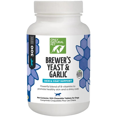 Brewer's Yeast & Garlic Chewables - All-Natural Flea & Tick Prevention ...
