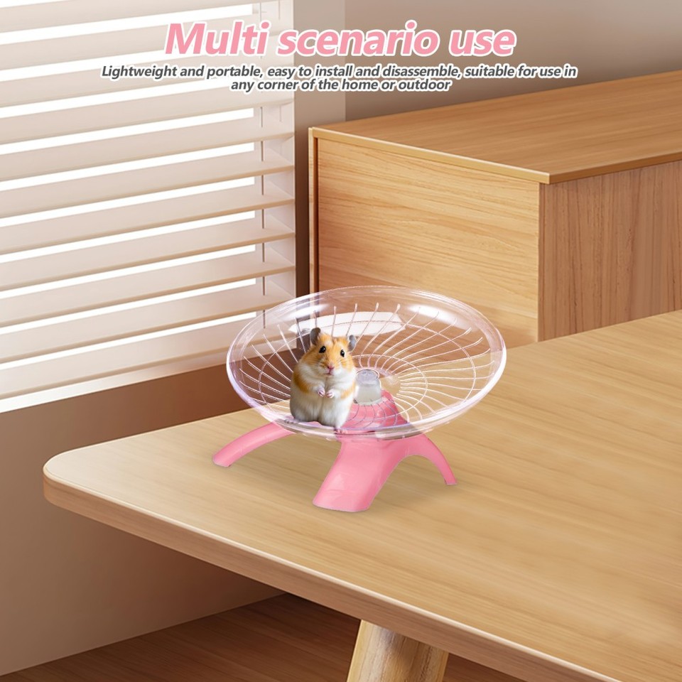 4pcs Small Animal Silent Hamster Wheel Flying Saucer Exercise Running ...