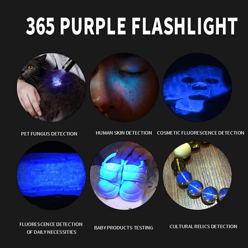 10W 365nm Mini UV LED Pen Light USB Ultraviolet Blacklight Pen ...