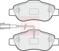 Apec PAD1612 Brake Pad Set for sale online | eBay UK