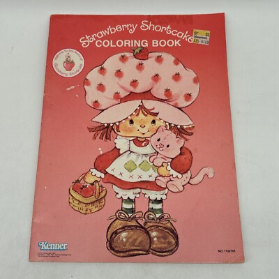 Vintage Strawberry Shortcake And Friends Coloring Book 1981 Kenner ...