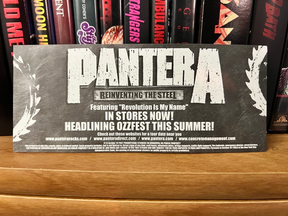 Pantera - Reinventing the Steel Promo Sticker | eBay