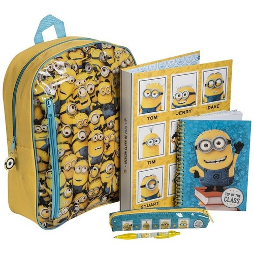 Minion Minions Rucksack Federmäppchen Ordner Blok Stift Schreibwaren ...
