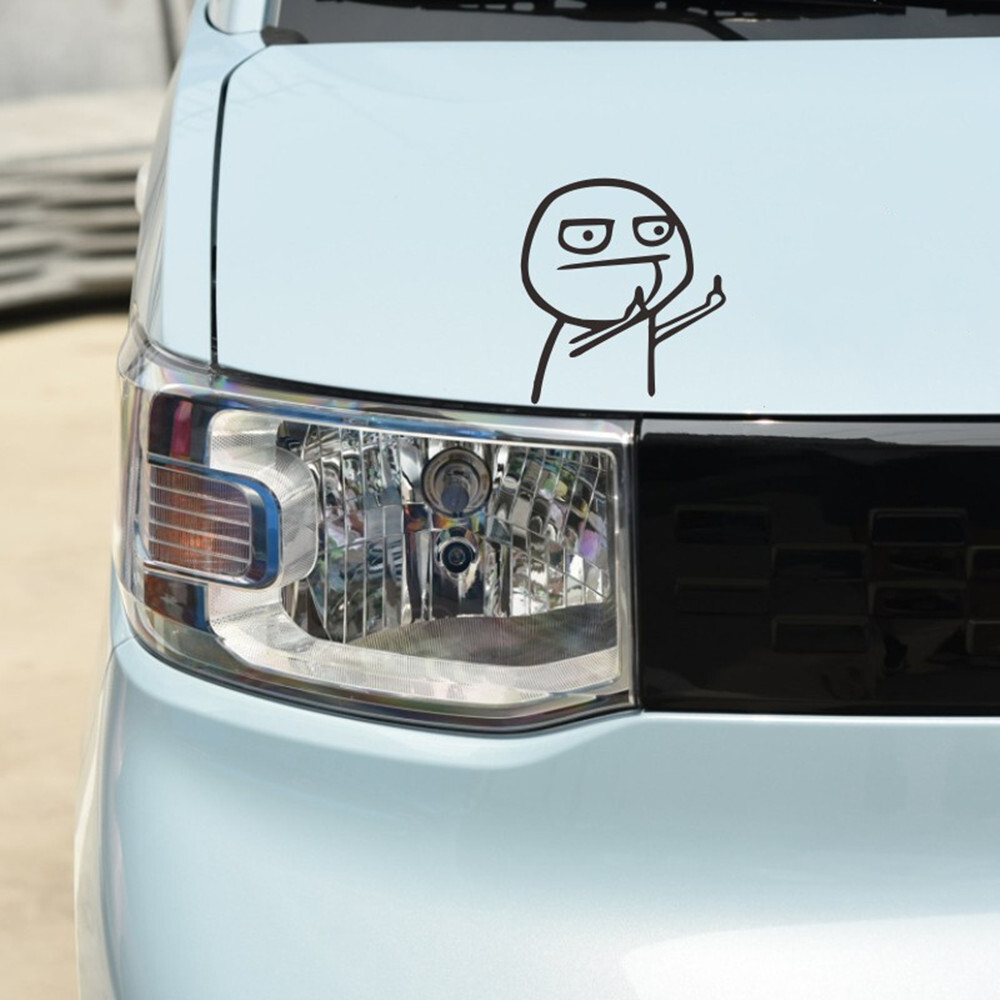 Funny Two Middle Finger Vinyl Car Sticker Window Trunk Decal Car ...