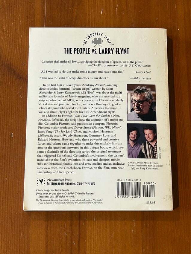 The People vs. Larry Flynt by Scott Alexander & Larry Karaszewski ...