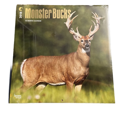 2018 Monster Bucks 18 Month Calendar By BrownTrout | eBay