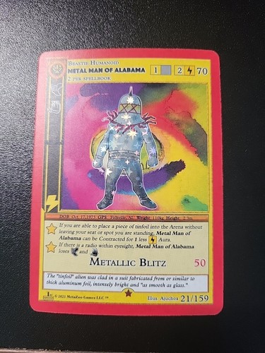 Metazoo Cryptid Nation 1st Edition - Metal Man Of Alabama 21/159 - Full ...