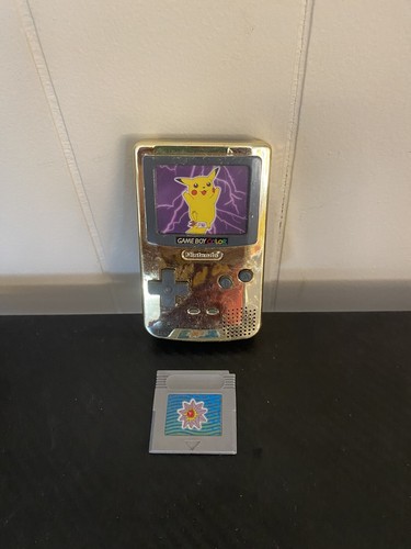 *RARE* Pokemon 2000s Burger King Gameboy Color Toy GOLD PIKACHU | eBay