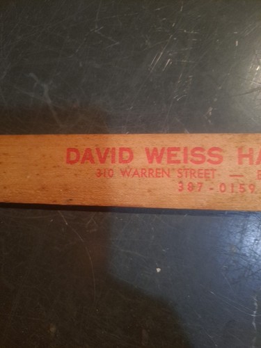 DAVID WEISS HARDWARE, 310 WARREN ST BEVERLY NJ, 387-0159 PAINT STIRRER ...