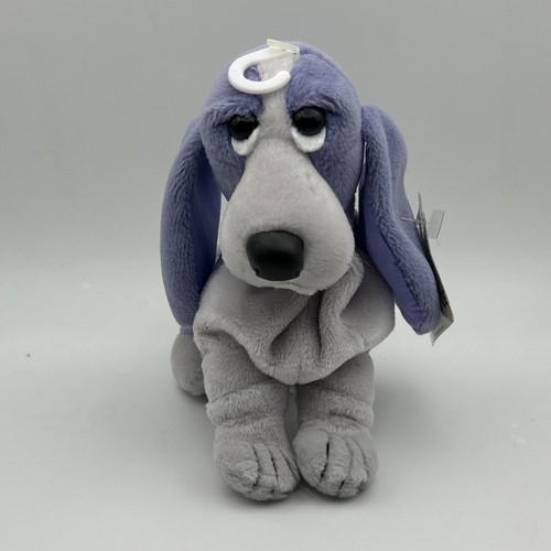Applause Hush Puppies Basset Hound Blueberries & Cream Dog Plush Bean ...