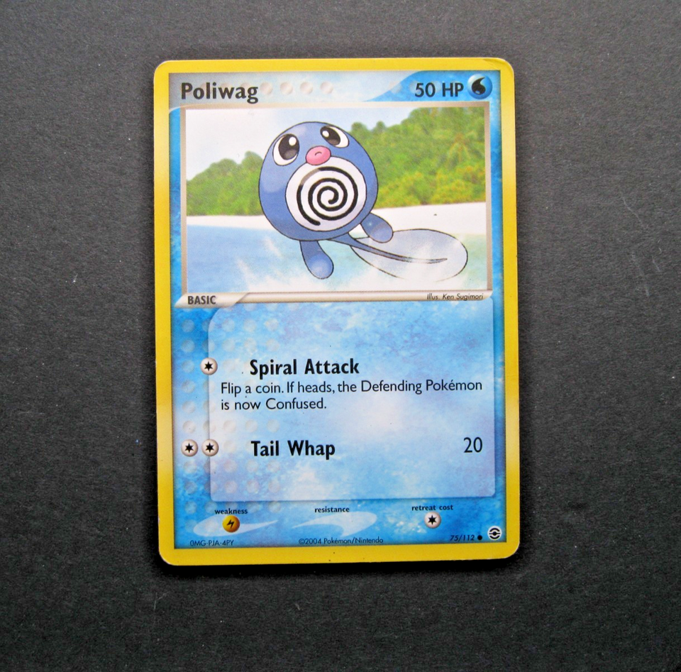 ** POLIWAG** #75/112 **FIRE RED & LEAF GREEN** 2004 POKEMON | eBay