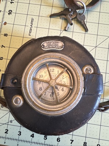 VINTAGE Detex Newman Watchman Security Guard Time Clock With Straps ...