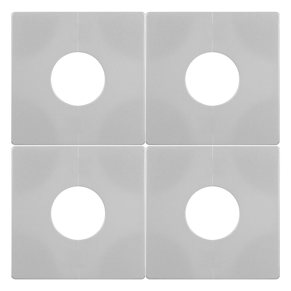 4PCS Plumbing Cover Plates: Shower Pipe Wall Cover Self-Adhesive Square ...