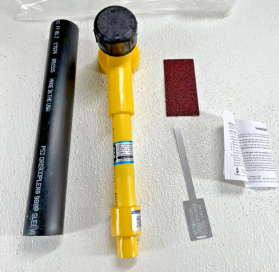 Molded MDPE Std Gas Tapping Tee 2" IPS x 1/2" CTS w/ LYCO Excess Flow ...