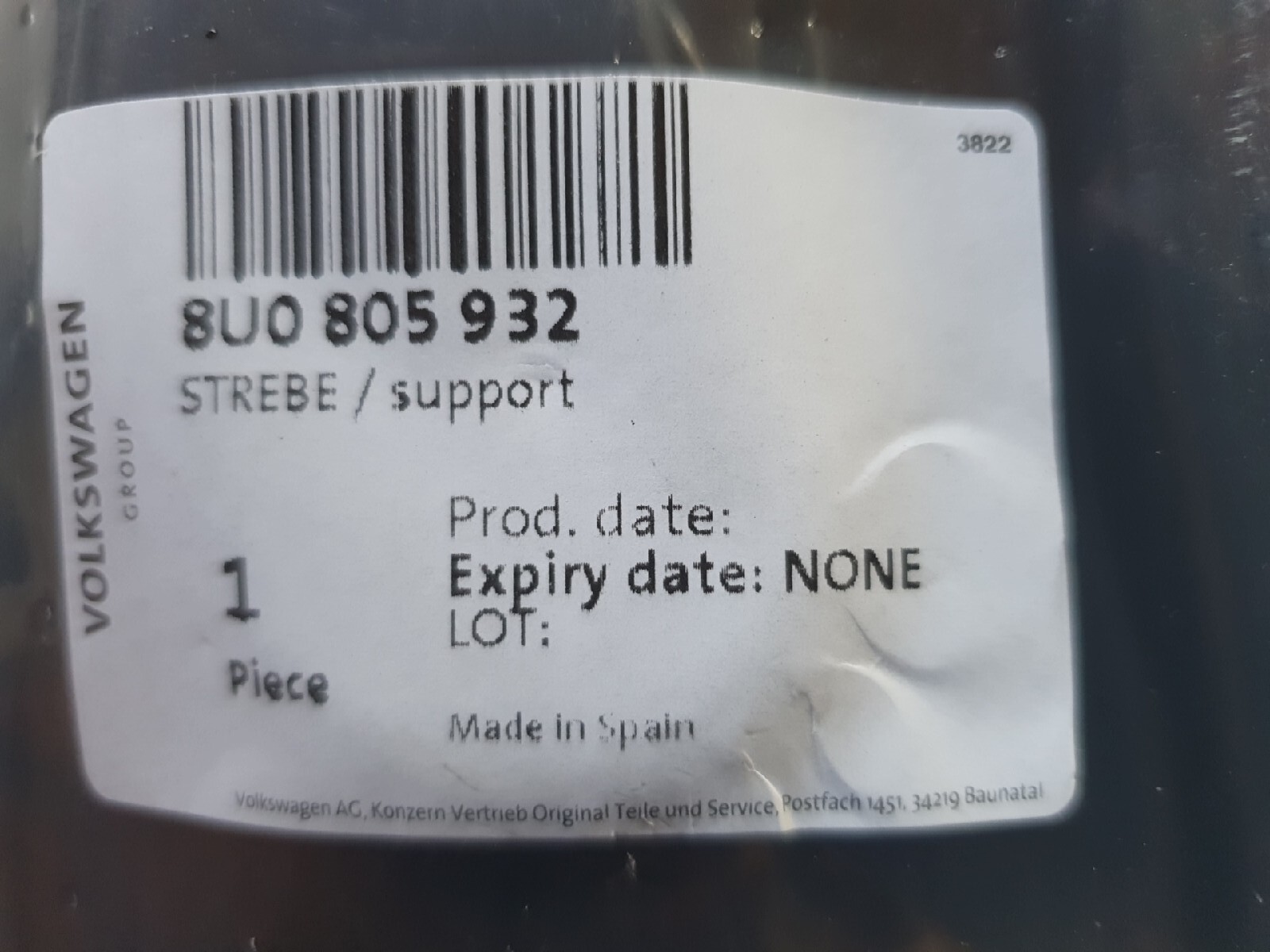 Audi OEM 15-16 Q3 Quattro Radiator Core Support-upper Right 8U0805932 ...