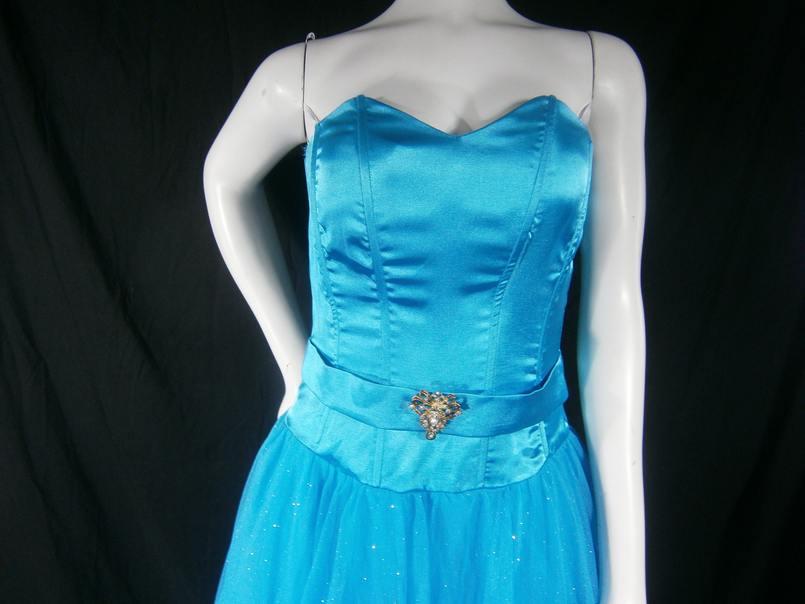 MASQUERADE BLUE 6 FORMAL GOWN DRESS CRUISE PROM PAGEA… - Gem