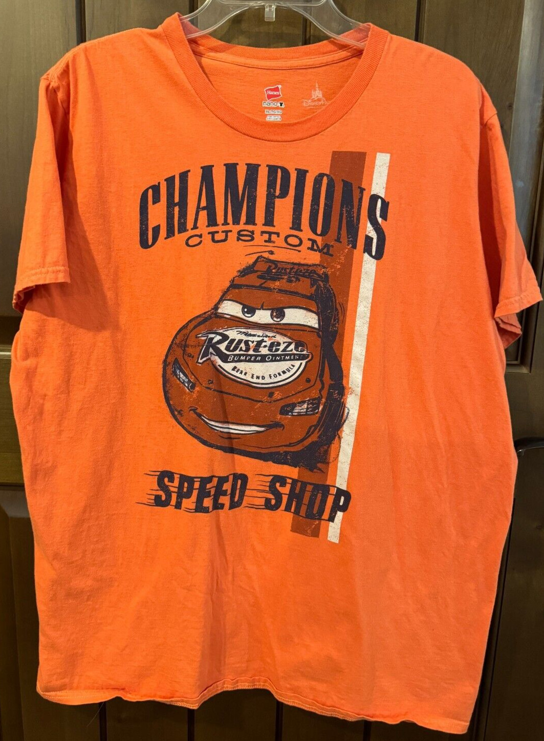Lightning McQueen Champions Custom Speed Shop Hanes D… - Gem