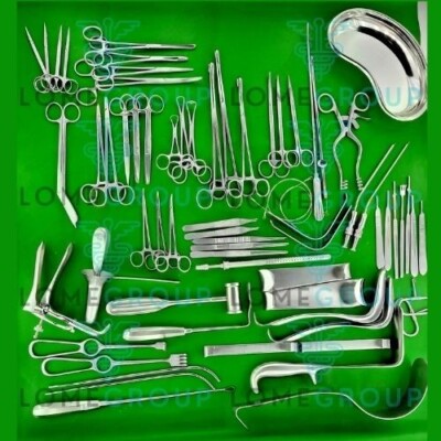 Basic Major General Set 70 Pcs With kidney Tray Surgical Instruments ...
