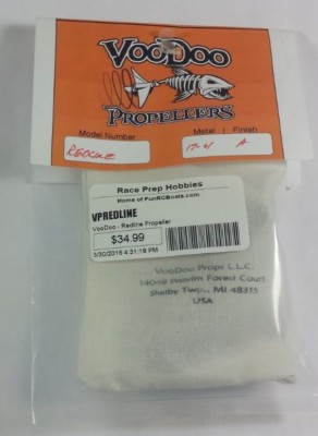 Voodoo Propellers VP-Redline Stainless Steel 2 Blade RC Boat Propeller ...