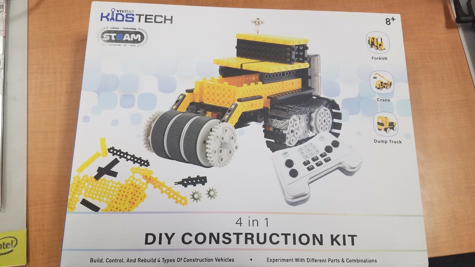 Vivitar DIY 4 in 1 RC Remote Control Construction Robot Kit Truck Kids ...