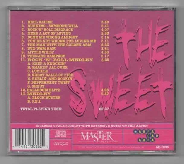The Sweet – Live - 1995 - CD Album | eBay