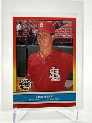 1988 Fleer Hottest Stars Tom Herr Baseball Card #18 NM-MT FREE SHIPPING ...