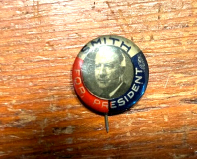 Antique 1928 "Al Smith for President" Political Pin Back Button | eBay
