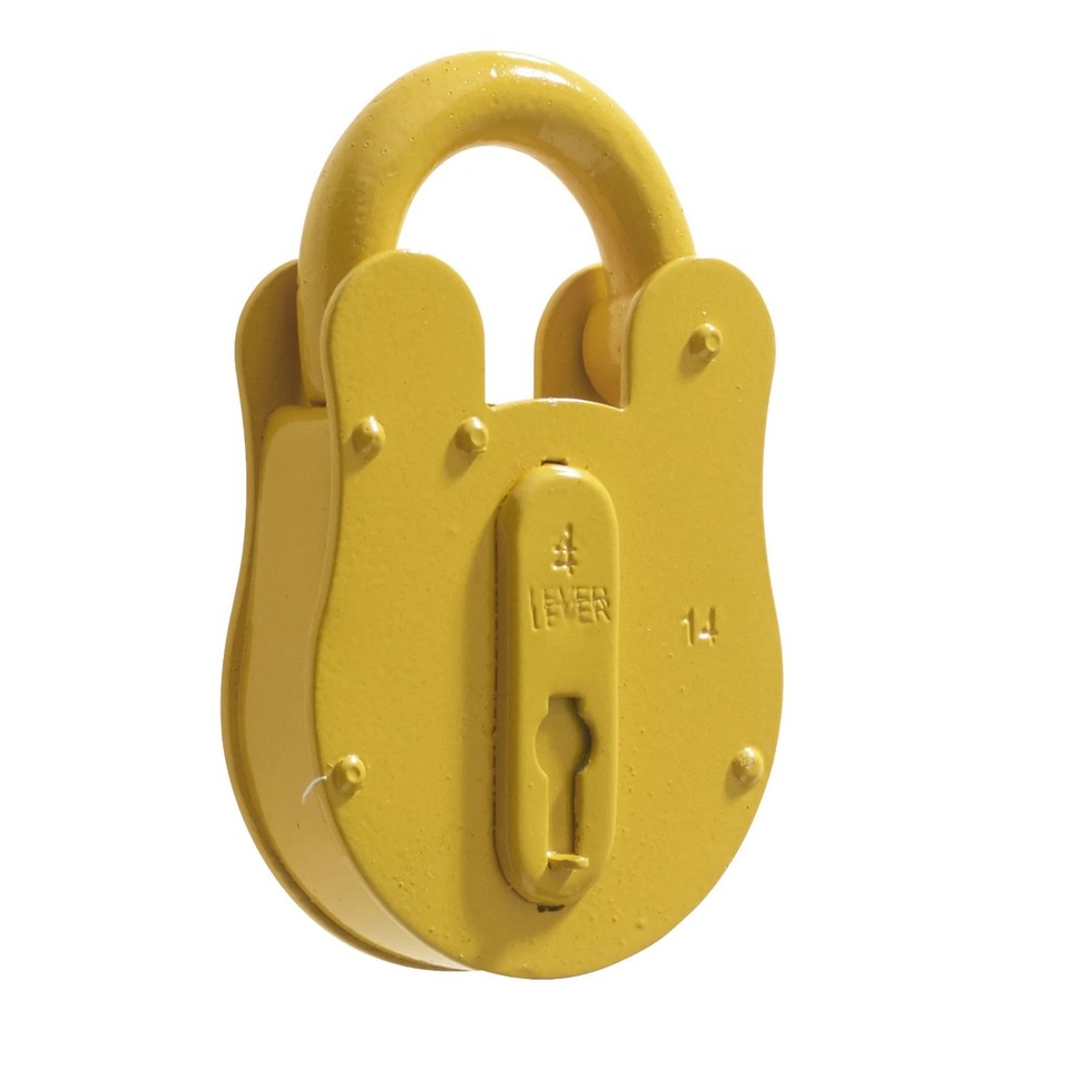FB Padlock Fire Brigade FB FB11 FB14 Yellow + Extra Keys Available ...
