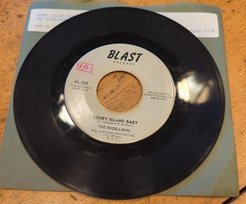 The Excellents "Coney Island baby" on Blast #205 - 1962 - White Label ...