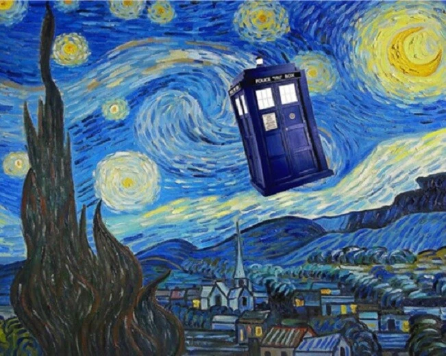 Tardis Wallpaper Van Gogh