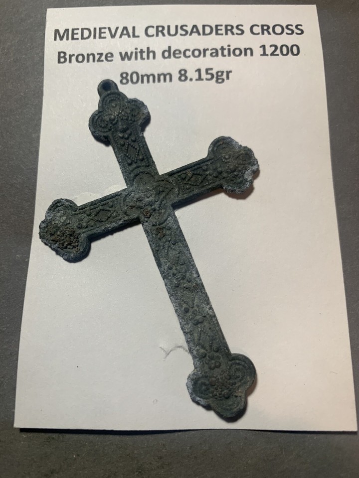 Medieval Crusaders Cross Bronze With Decoration 1200 | eBay
