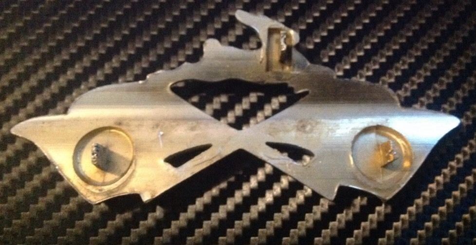 Original Vintage OEM Chevrolet Impala Car Emblem. Crossed Flags | eBay